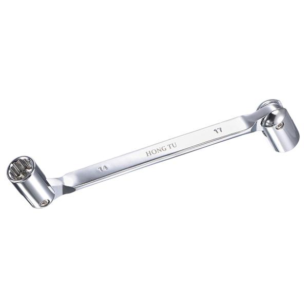 ・[Double End] - Two different sizes allow you to easily tighten or loosen more bolts and nuts simply by flipping the wre...