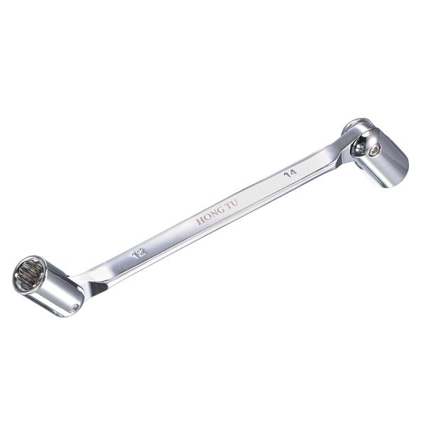 ・[Double End] - Two different sizes allow you to easily tighten or loosen more bolts and nuts simply by flipping the wre...