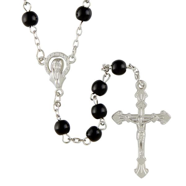 ・GLASS BEADED ROSARY: Handcrafted with 6-mm beads; simple and easy to carry for reflection, prayer and comfort・DIMENSION...