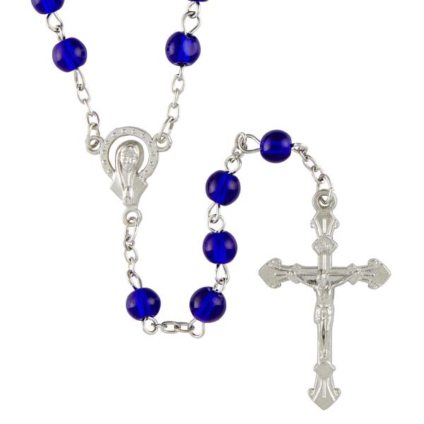 ・GLASS BEADED ROSARY: Handcrafted with 6-mm beads; simple and easy to carry for reflection, prayer and comfort・DIMENSION...