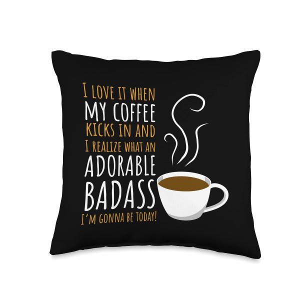 ・I love it when my coffee kicks in and I realize what an adorable badass I'm gonna be today!・Perfect gift for latte love...