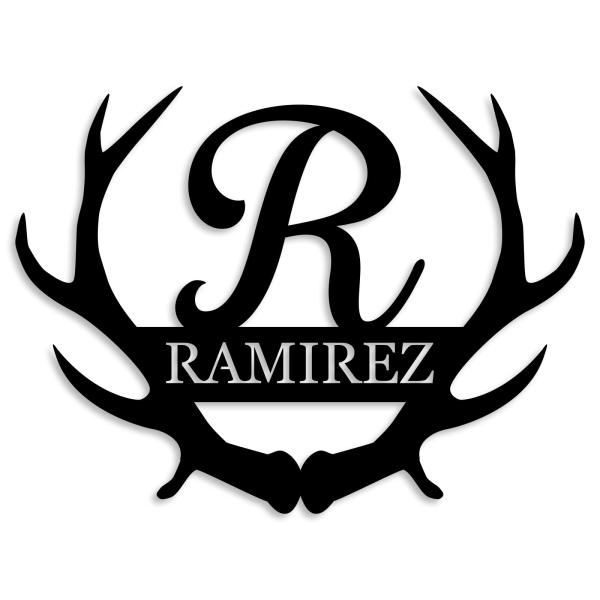 ・Rustic Charm to Your Home: This antler monogram letter sign is handcrafted by metal artisans to create the perfect home...