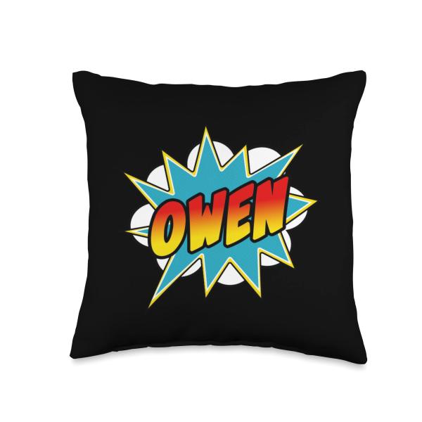 ・All superhero boys named Owen will love this cool retro comic book Owen design. Perfect for an Owen superhero party. A ...
