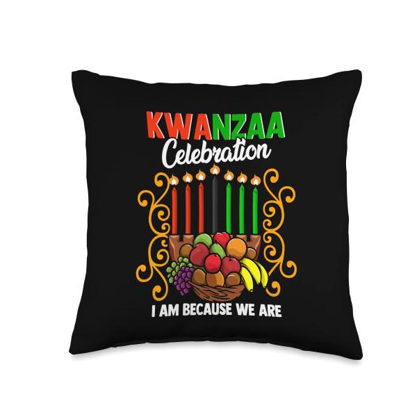 ・Happy Kwanzaa Celebration I Am Because We Are with a Kinara Seven Candles Africa Celebration is a perfect Black heritag...
