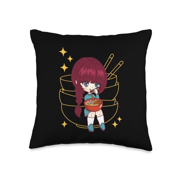 ・This kawaii Anime Graphic shows a chibi Anime Girl with Ramen Noodles and it makes a funny Anime Lover gift for Otaku W...