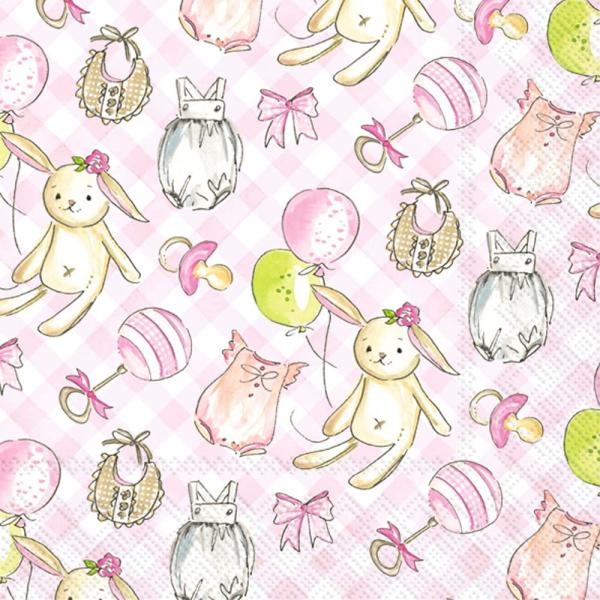 ・3-PLY PAPER BABY SHOWER NAPKINS Package of 20 premium napkins made with thick, soft absorbent paper・FOR COCKTAIL PARTIE...