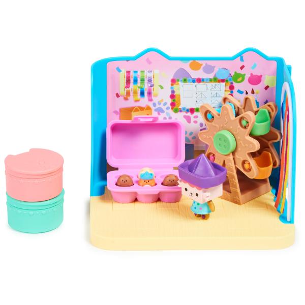 ・BABY BOX CAT AND THE HAMSTER KITTIES: Featuring a Baby Box Cat figure and three bouncing Hamster Kitties, in their egg ...