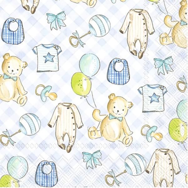 ・3-PLY PAPER BABY SHOWER NAPKINS Package of 20 premium napkins made with thick, soft absorbent paper・FOR COCKTAIL PARTIE...