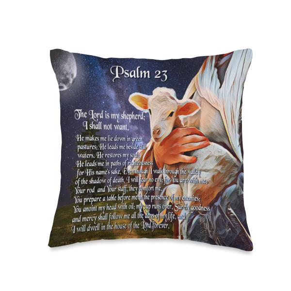 ・Christian design. Bible book of Psalms, Religious Psalm 23 verse the lord is my shepherd I shall not want,Yea Though I ...