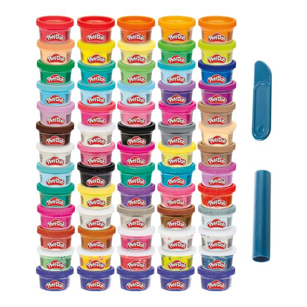 ・IMAGINE A WORLD OF PLAY-DOH COLOR: This 65-pack of Play-Doh modeling compound has a wild variety of 60 different colors...