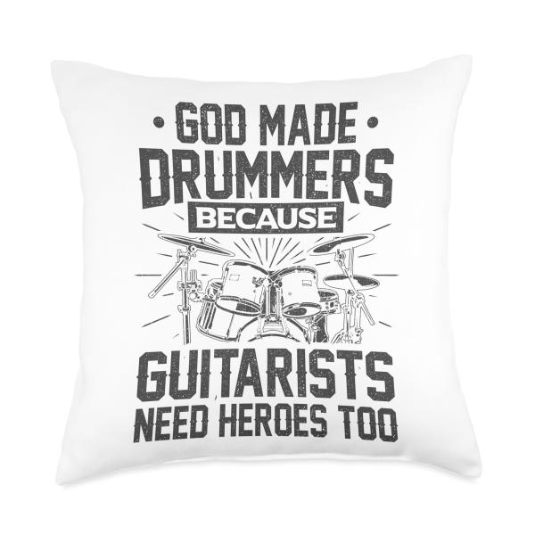 ・God Made Drummers design for drummers who like to play music. Whether in a band or alone. This rock or metal design is ...
