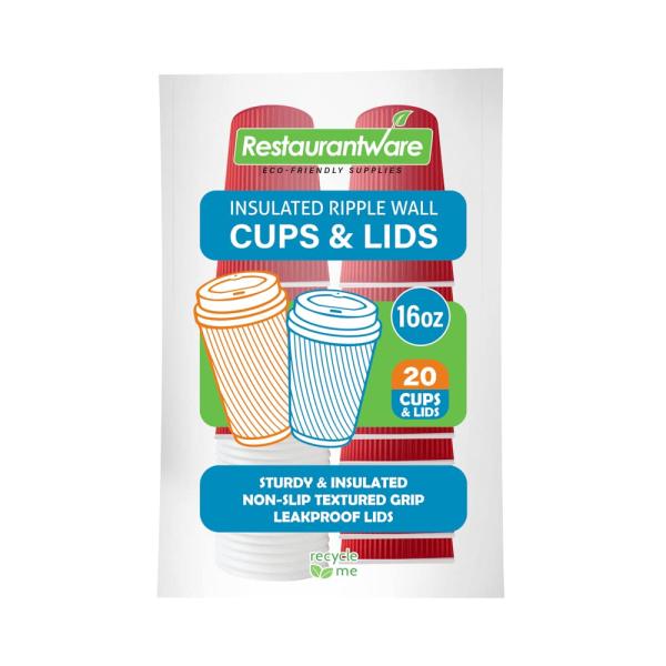 ・INSULATED GRIP: The ripple wall design ensures a secure grip and maintains your drink's temperature. Perfect for coffee...