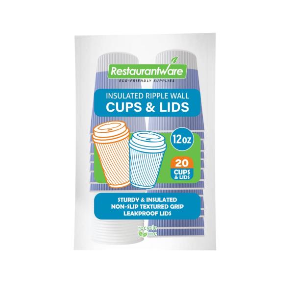 ・INSULATED GRIP: The ripple wall design ensures a secure grip and maintains your drink's temperature. Perfect for coffee...