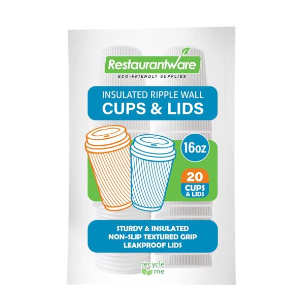 ・INSULATED GRIP: The ripple wall design ensures a secure grip and maintains your drink's temperature. Perfect for coffee...