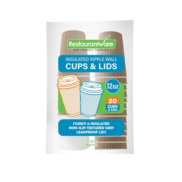 ・INSULATED GRIP: The ripple wall design ensures a secure grip and maintains your drink's temperature. Perfect for coffee...