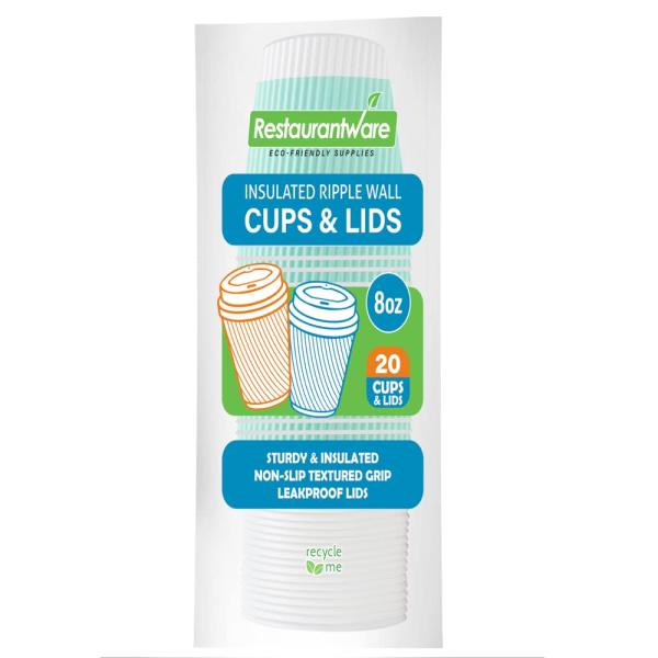 ・INSULATED GRIP: The ripple wall design ensures a secure grip and maintains your drink's temperature. Perfect for coffee...