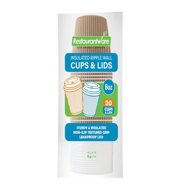 ・INSULATED GRIP: The ripple wall design ensures a secure grip and maintains your drink's temperature. Perfect for coffee...