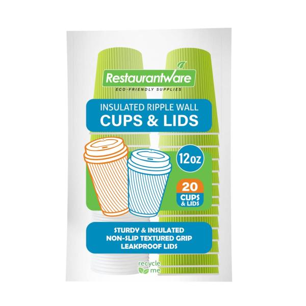 ・INSULATED GRIP: The ripple wall design ensures a secure grip and maintains your drink's temperature. Perfect for coffee...