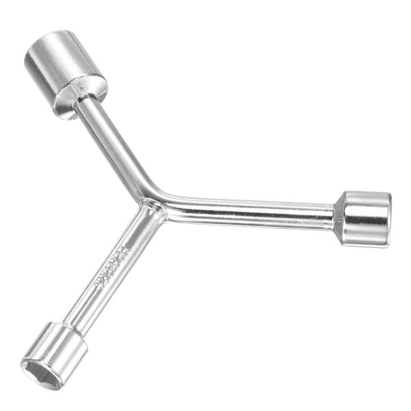 ・[3 Socket Size] - (12mm, 14mm, 17mm) 3 different sizes in one spanner, fit for compact working environments.・[CR-V Stee...