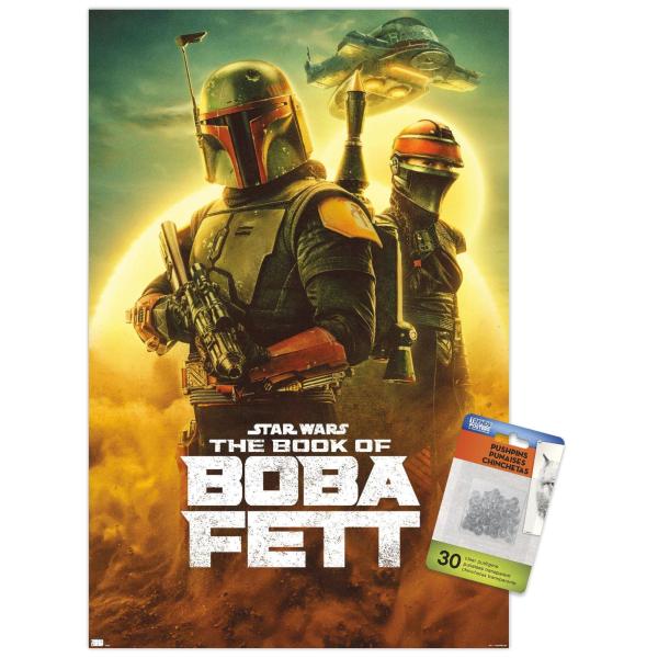 ・THIS TRENDS STAR WARS: THE BOOK OF BOBA FETT - KEY ART WALL POSTER uses high-resolution artwork and is printed on Photo...