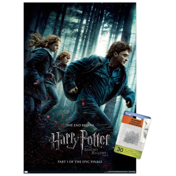 ・THIS TRENDS HARRY POTTER AND THE DEATHLY HALLOWS: PART 1 - RUNNING ONE SHEET WALL POSTER uses high-resolution artwork a...