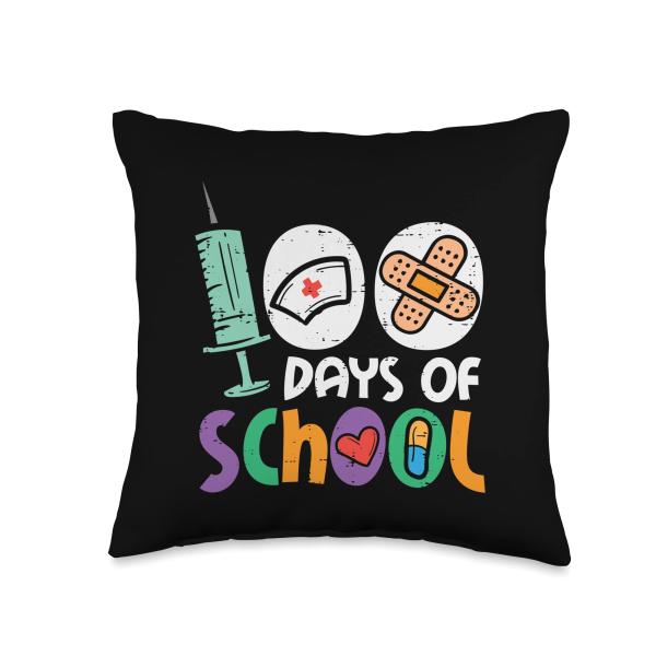 ・Grab this 100 Days Of School Nurse design as a gift for your nurse or rn for a happy 100th Day Of School! Impress your ...