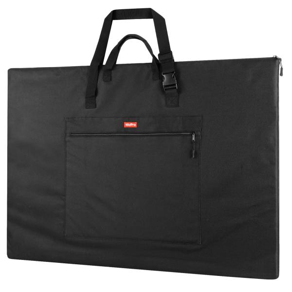 ・High Quality Material: Nicpro art portfolio bag is made of soft Polyester(600D), which is durable, tear-proof, water re...
