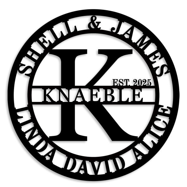 ・【Rustic Charm to Your Home】This gorgeous personalized name sign is handcrafted by metal artisans to create the perfect ...