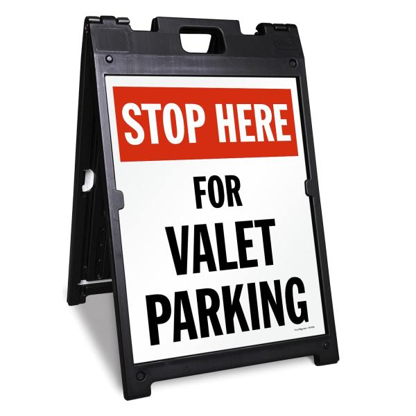 ・DURABLE: Double-Sided Kit includes a thermoplastic sign frame where sign panels are inserted into each side of the a-fr...