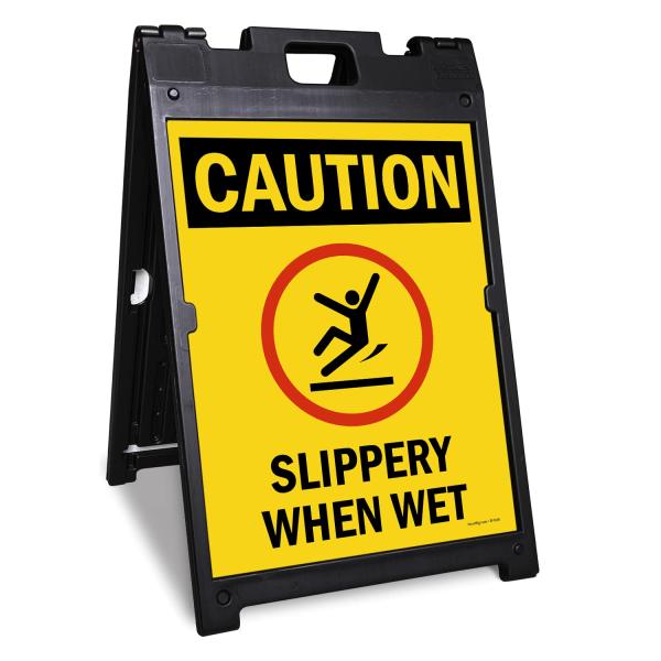 ・DURABLE: Double-Sided Kit includes a thermoplastic sign frame where sign panels are inserted into each side of the a-fr...