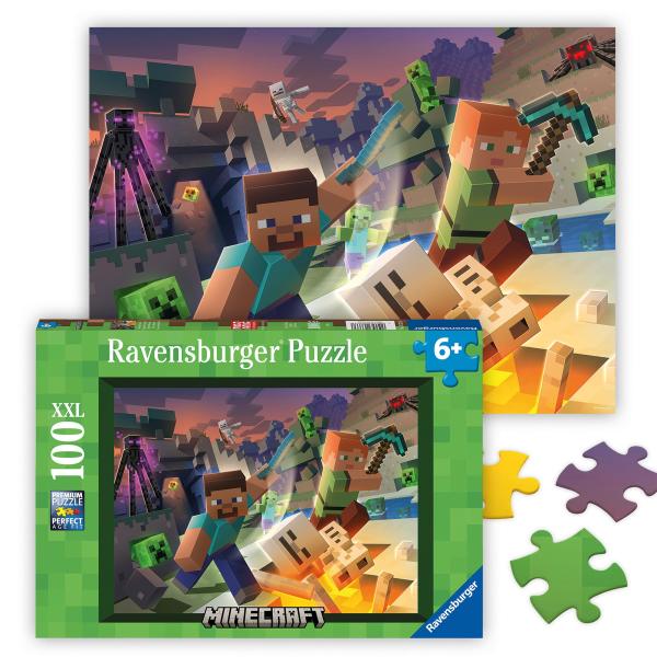 ・Epic Minecraft Monster Challenge: Encounter creepers, skeletons, zombies, and more in this thrilling Minecraft puzzle p...