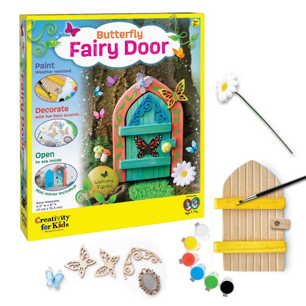 ・FAIRY DOOR: Enter an enchanted fairy village with a ready to decorate fairy door kids painting craft! Personalize your ...