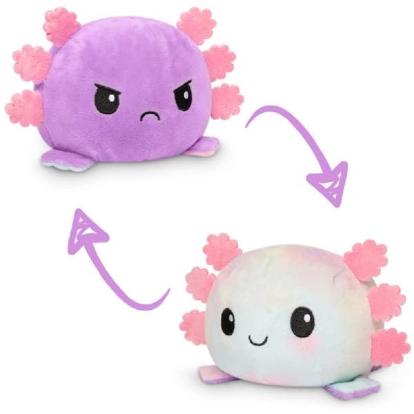 ・Compact Reversible Plushie: This 4-inch Axolotl plush flips between two expressive sides for quick, playful mood change...