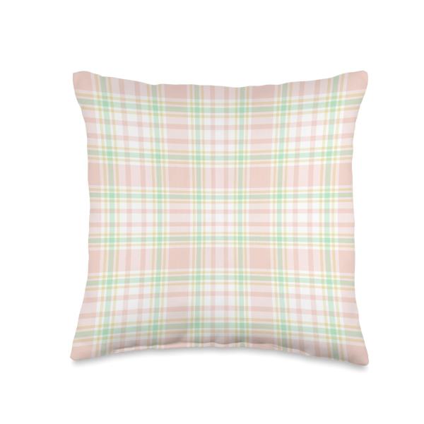 ・Perfect plaid design for easter season and spring time, with light colors. Simple decor for women, who loves cute girls...
