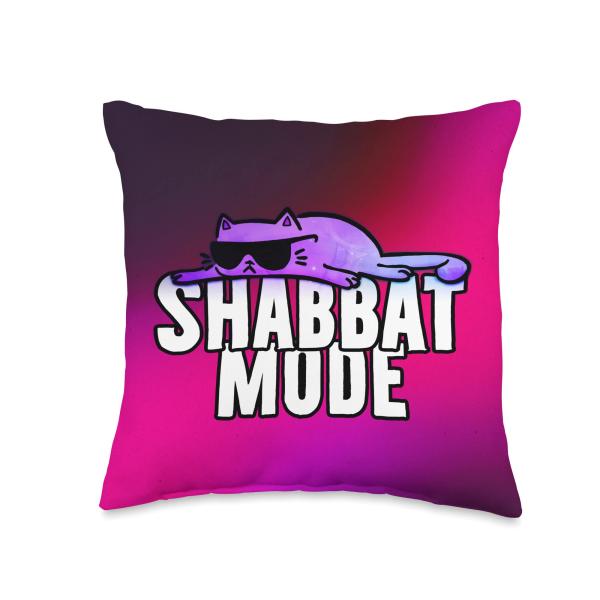・This is the ultimate lazy Shabbat Design featuring a hilariously funny lazy Cat with Sunglasses. Humorous Jewish Lazy C...