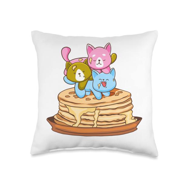 ・Pansexual Flag Cute Cats Pancakes Funny LGBTQ Pun nonbinary non binary colors flag joke humorous idea genderfluid pride...