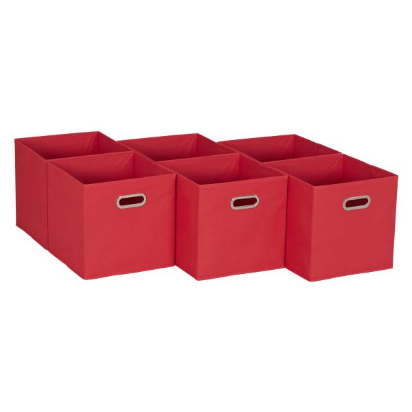 ・Declutter Any Space: 6-pack of foldable fabric storage cubes keeps closets, shelves, nurseries, offices, and kids' room...