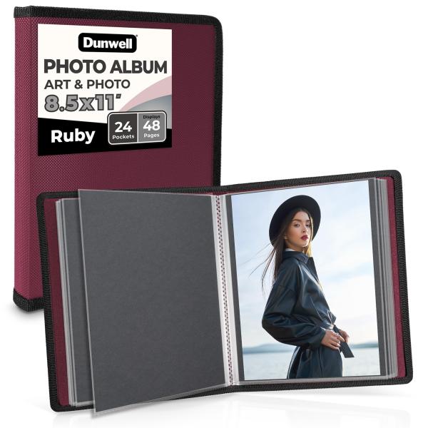 ・8.5x11 Artist Portfolio Book with Acid-Neutral Mounting Paper: Showcase your art, prints, projects or certificates. Use...