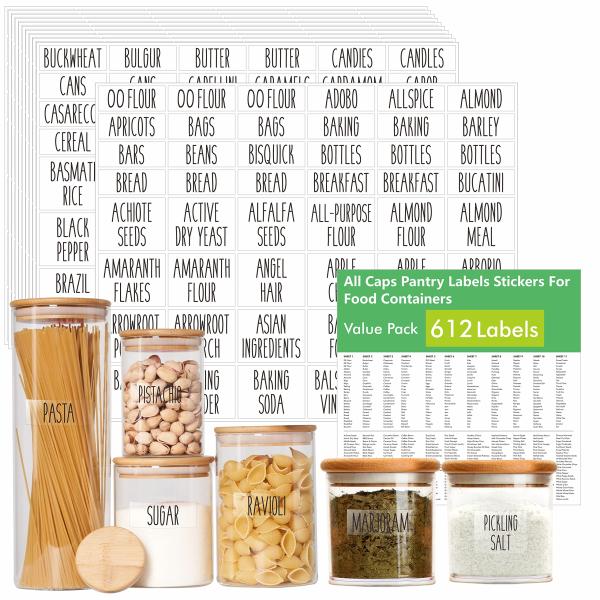 ・MOST COMMON FOOD: All kinds of food labels in the kitchen are included, such as pasta, flour, sauce, baking, snacks, se...