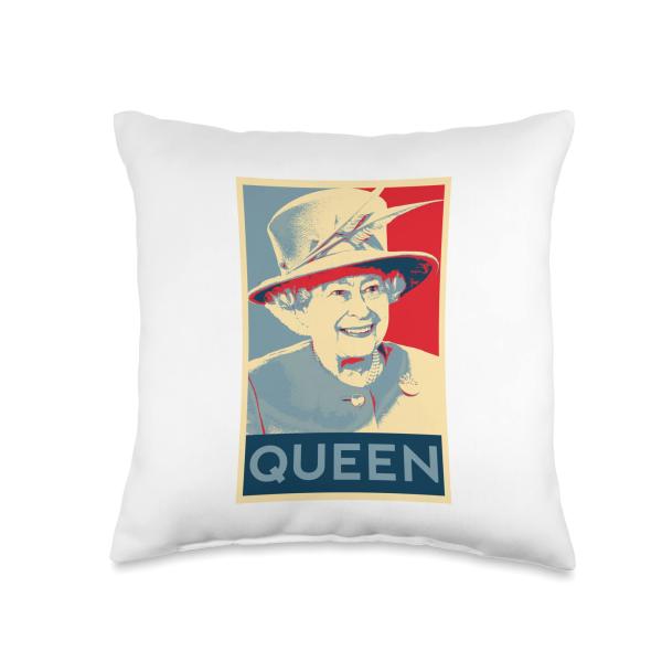 ・For fans of British Royalty, this Pop Art Queen of England tshirt and apparel wearing a hat says Queen celebrates Yas Q...