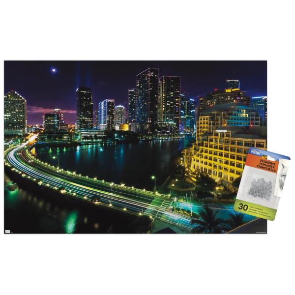 ・THIS TRENDS CITYSCAPES - VENETIAN CAUSEWAY WALL POSTER uses high-resolution artwork and is printed on PhotoArt Gloss Po...