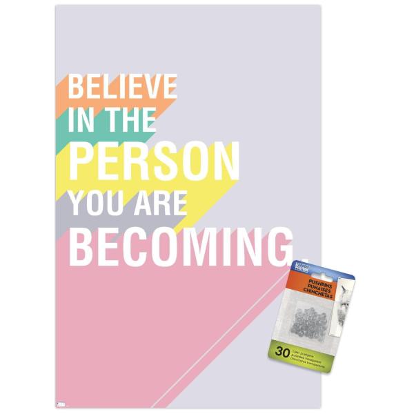 ・THIS TRENDS JENNY REDMAN - BELIEVE WALL POSTER uses high-resolution artwork and is printed on PhotoArt Gloss Poster Pap...