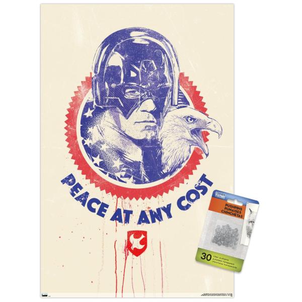 ・THIS TRENDS DC COMICS TV PEACEMAKER - PEACE AT ANY COST WALL POSTER uses high-resolution artwork and is printed on Phot...