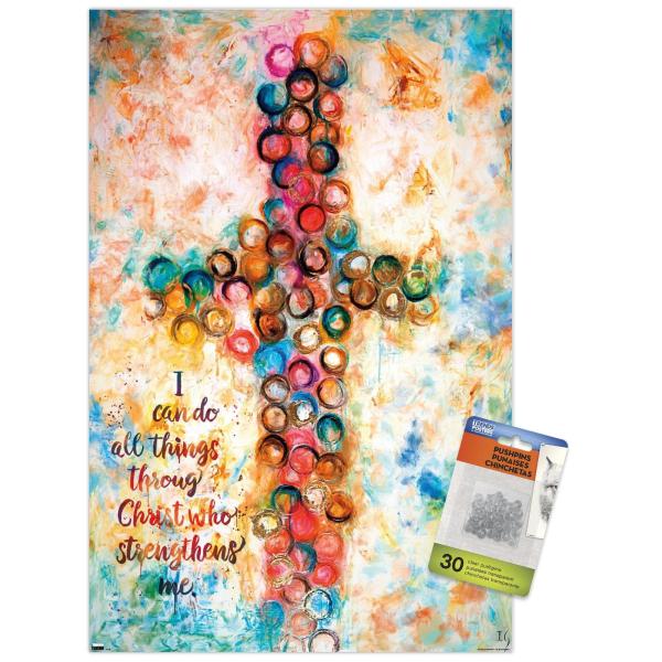 ・THIS TRENDS IVAN GUADERRAMA - STEADFAST-VERSICULO WALL POSTER uses high-resolution artwork and is printed on PhotoArt G...