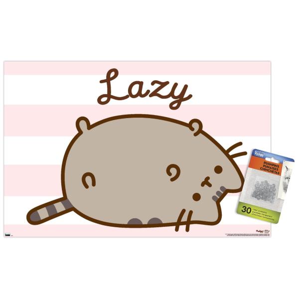 ・THIS TRENDS PUSHEEN - LAZY WALL POSTER uses high-resolution artwork and is printed on PhotoArt Gloss Poster Paper which...