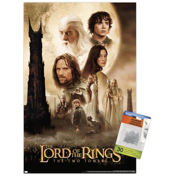 ・THIS TRENDS THE LORD OF THE RINGS: THE TWO TOWERS - ONE SHEET WALL POSTER uses high-resolution artwork and is printed o...