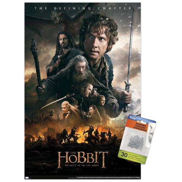 ・THIS TRENDS THE HOBBIT: THE BATTLE OF THE FIVE ARMIES - ONE SHEET WALL POSTER uses high-resolution artwork and is print...