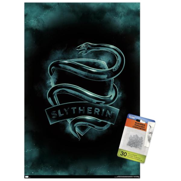 ・THIS TRENDS HARRY POTTER - SLYTHERIN CREST MAGIC WALL POSTER uses high-resolution artwork and is printed on PhotoArt Gl...