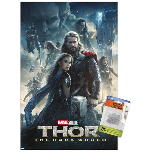・THIS TRENDS MARVEL THOR: THE DARK WORLD - GROUP ONE SHEET WALL POSTER uses high-resolution artwork and is printed on Ph...