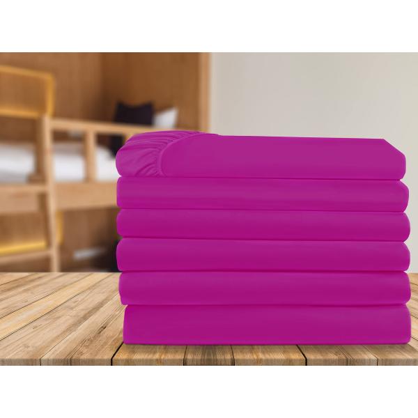 ・DIMENSIONS ＆ CONTENTS - (6-PACK) Elegant Comfort Full fitted sheets measure 54" x 75". Deep pockets designed to fit mat...